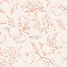 Apple Tree Seamless Pattern Free Stock Photo - Public Domain Pictures