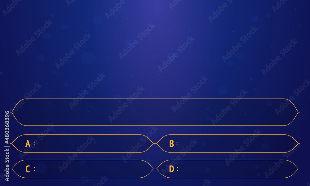 Question and answers template from TV game. Test and quiz concept. Quiz ...