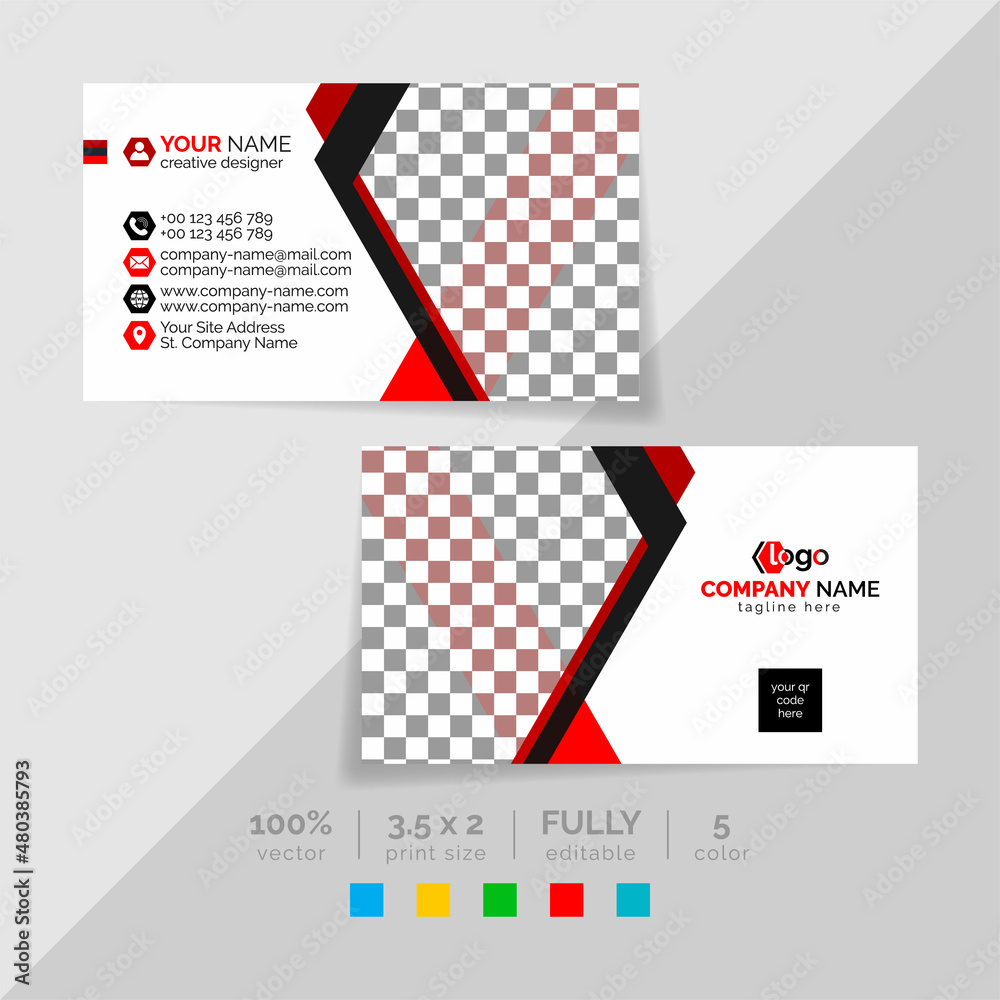 This modern creative elegant corporate business card is a must for your ...