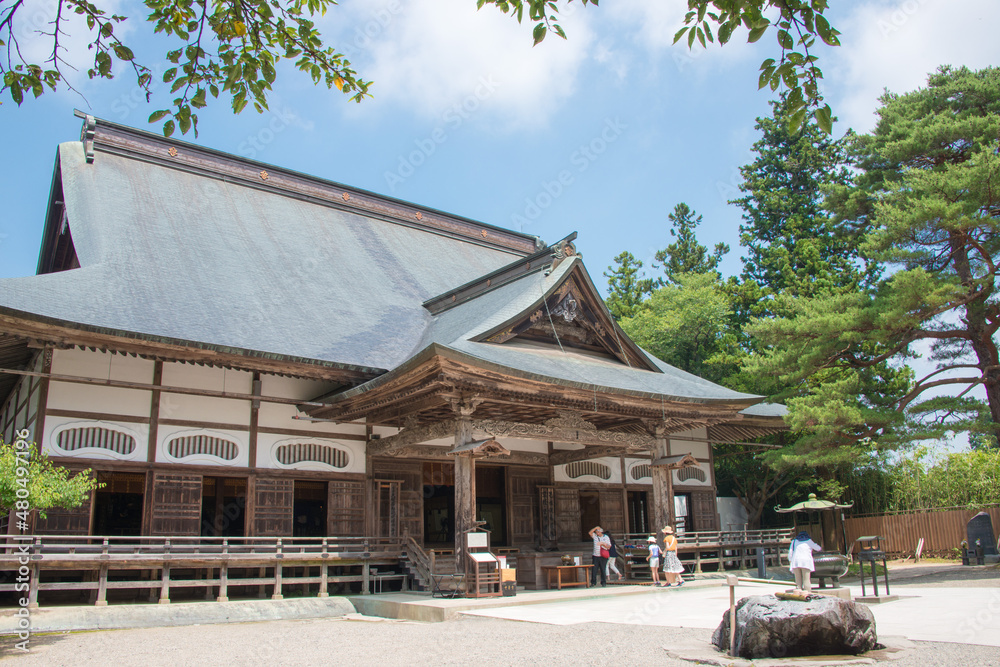 Iwate, Japan - Jul 21 2017- Chusonji Temple in Hiraizumi, Iwate, Japan ...