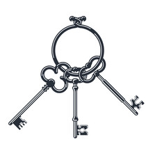 Old Keys On A Ring Free Stock Photo - Public Domain Pictures