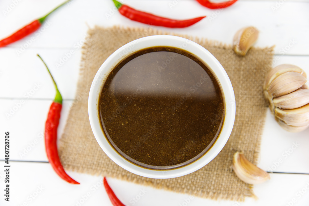 Boiled Fermented Fish sauce or Pickled fish sauce, Traditional thai ...