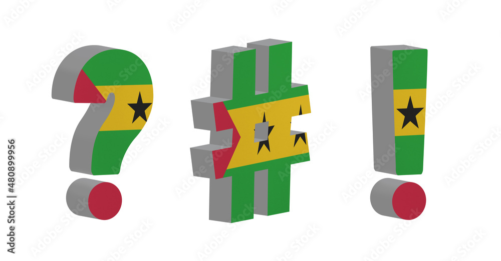 World countries. Question- mark, exclamation- mark and hashtag in ...