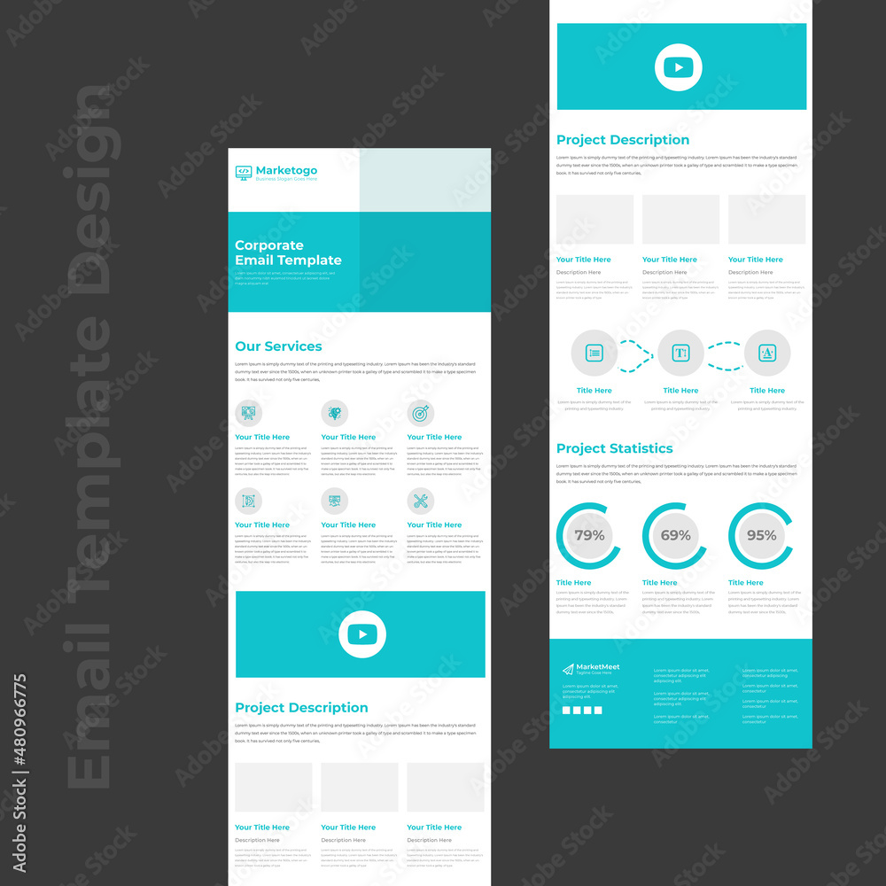 Corporate Business Marketing Email Template Design For Marketing Agency ...