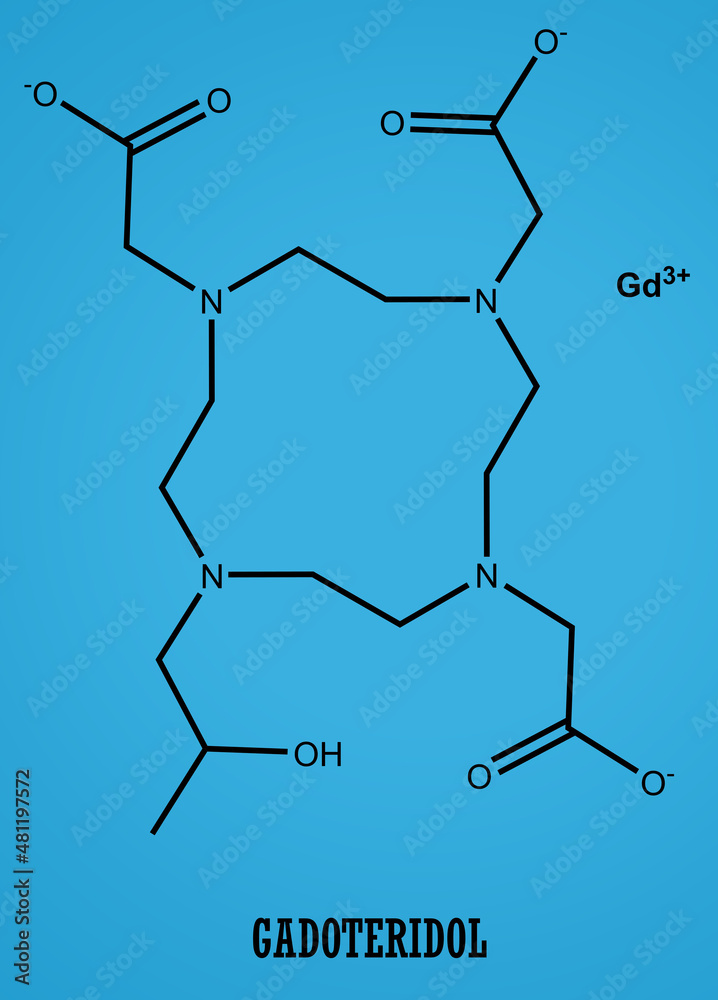 Ilustración de Stock Gadoteridol (INN) is a gadolinium-based MRI ...