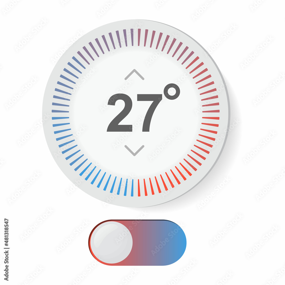 Control knob used for regulating. Dashboard UI and UX Kit. Control ...