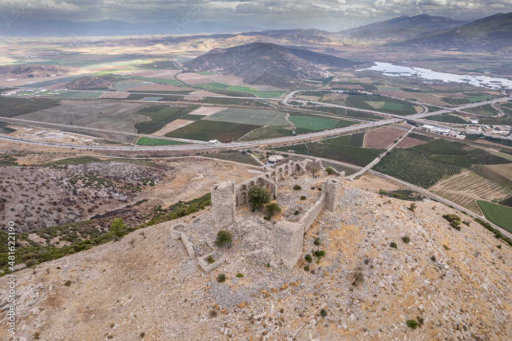 Goat castle located on the 300 meters high hill known as Alaman ...