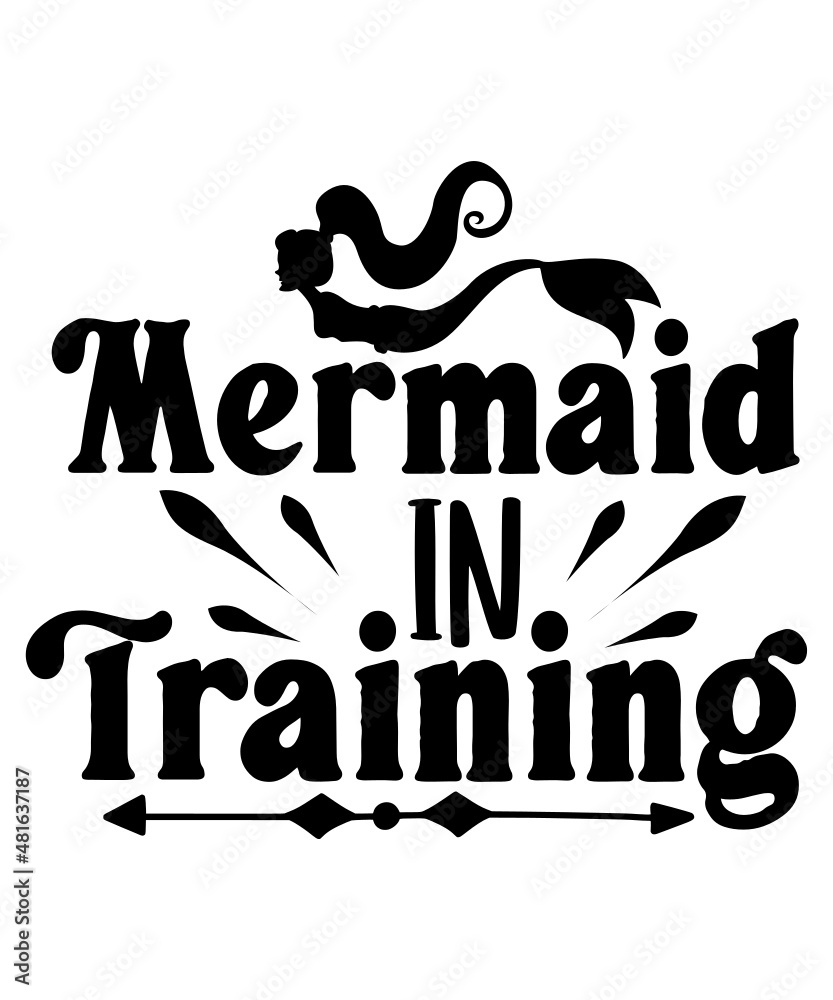 Mermaid SVG Bundle Mermaid Silhouette Mermaid Vector Mermaid Cut file ...