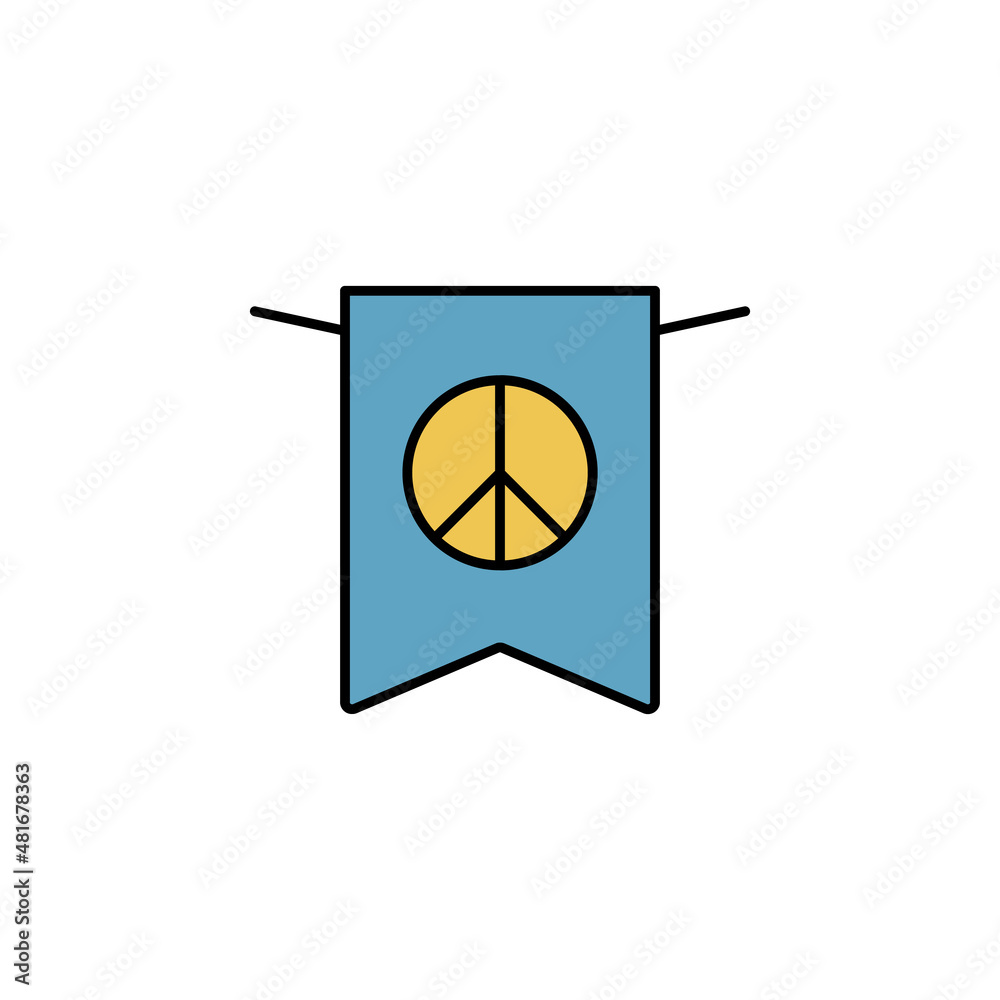 activist, activism, shapes and symbols, protest line colored icon ...