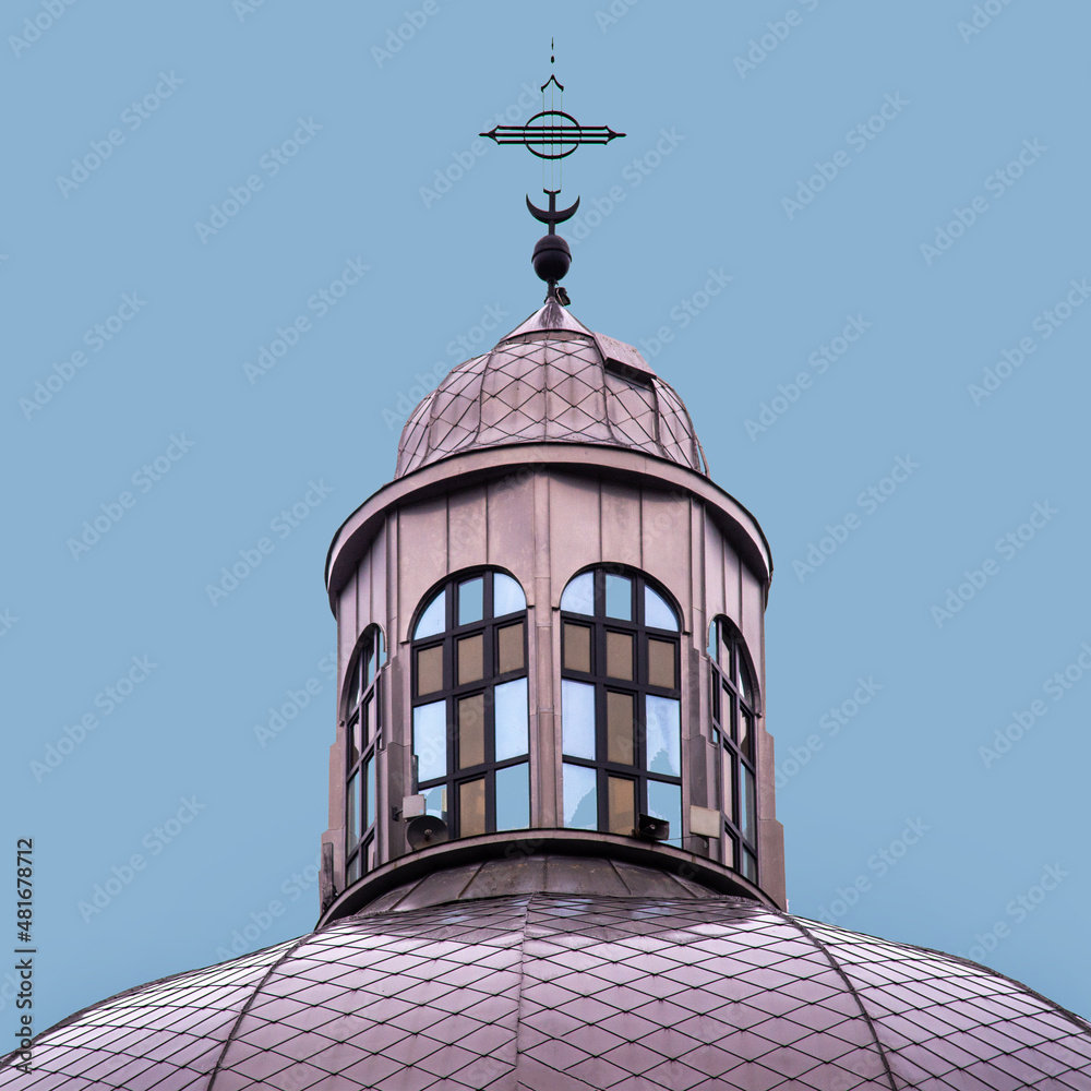 Built in 1933-75, the Catholic Church of the Assumption of the Blessed ...