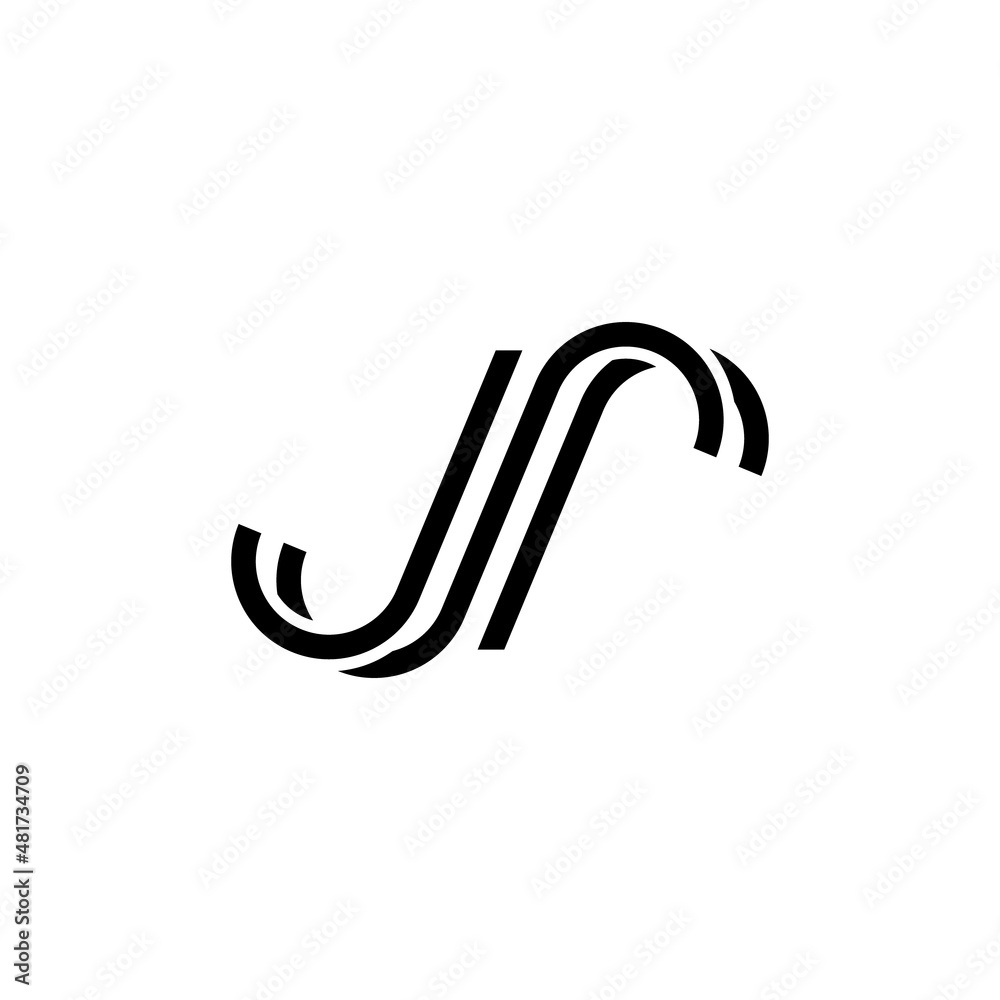 letter J R monogram logo design Stock Vector | Adobe Stock