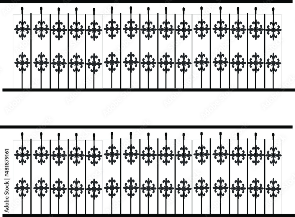 black and white background of parapet. Stock Vector | Adobe Stock