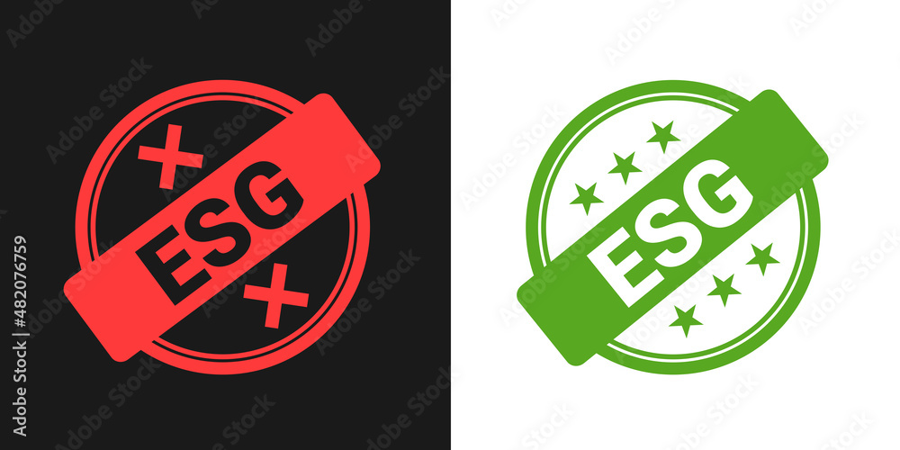ESG rubber stamp - confirmation of environmental, social and governance responsibility ...