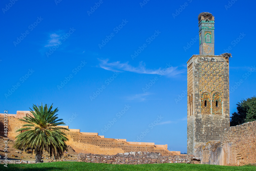 The Chellah in Rabat is a medieval fortified Muslim necropolis located ...