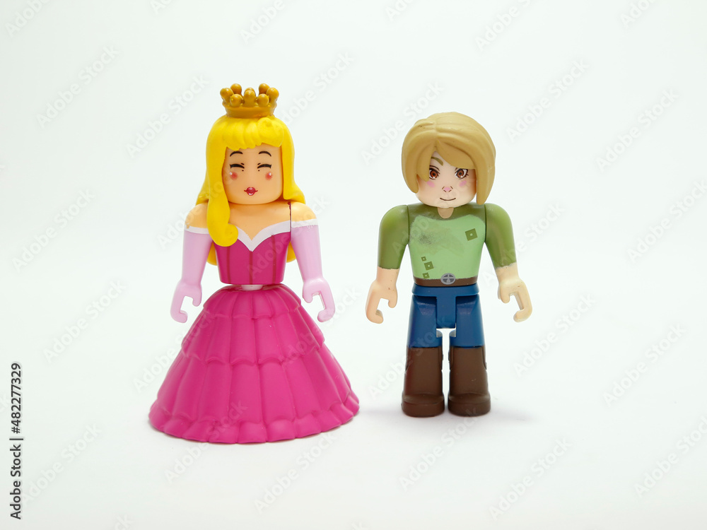 Plastic toy figure with character from the Roblox video game. Roblox ...