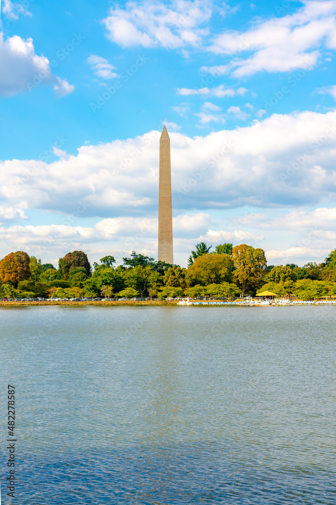 The Washington Monument is an obelisk on the National Mall in ...