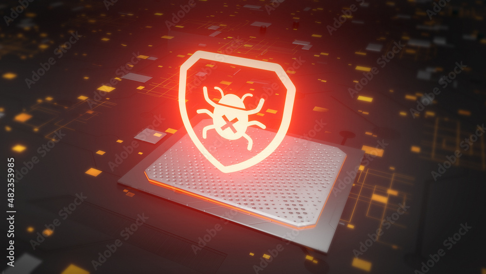 IOT cybersecurity spider concept. Personal data safety Internet of ...