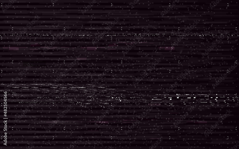 Glitch VHS background. Video signal error visualization. Retro tape ...