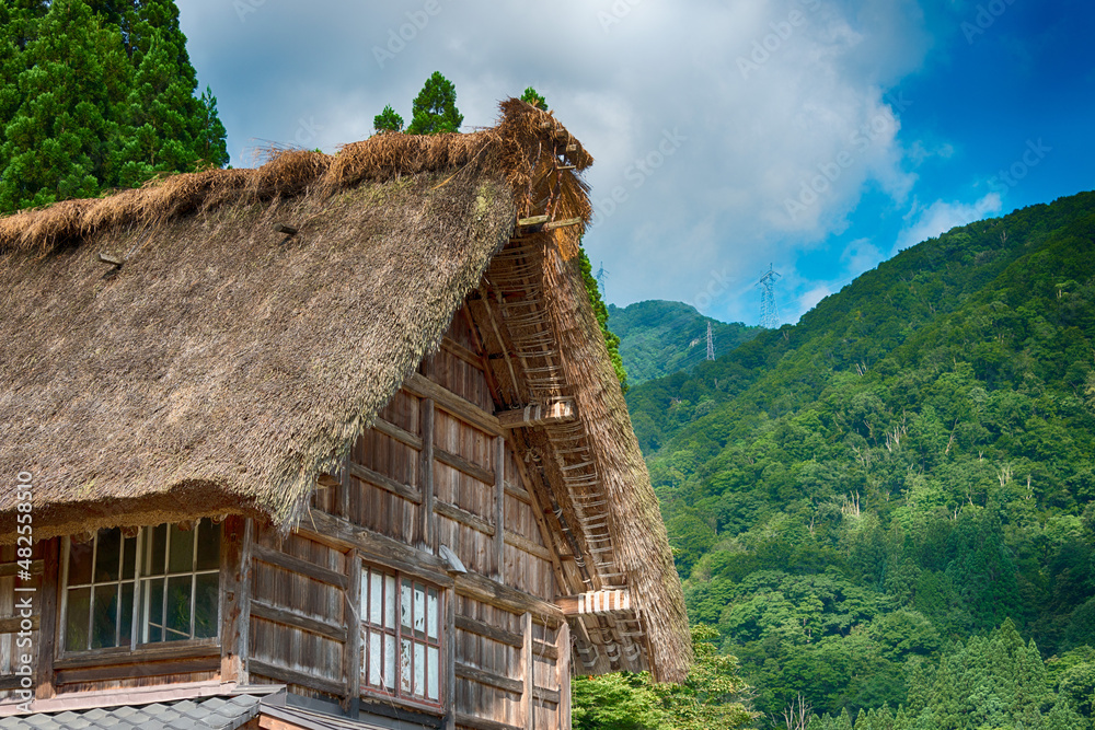 Foto de Stock Nanto, Japan - Jul 31 2017- Gassho-zukuri houses at ...