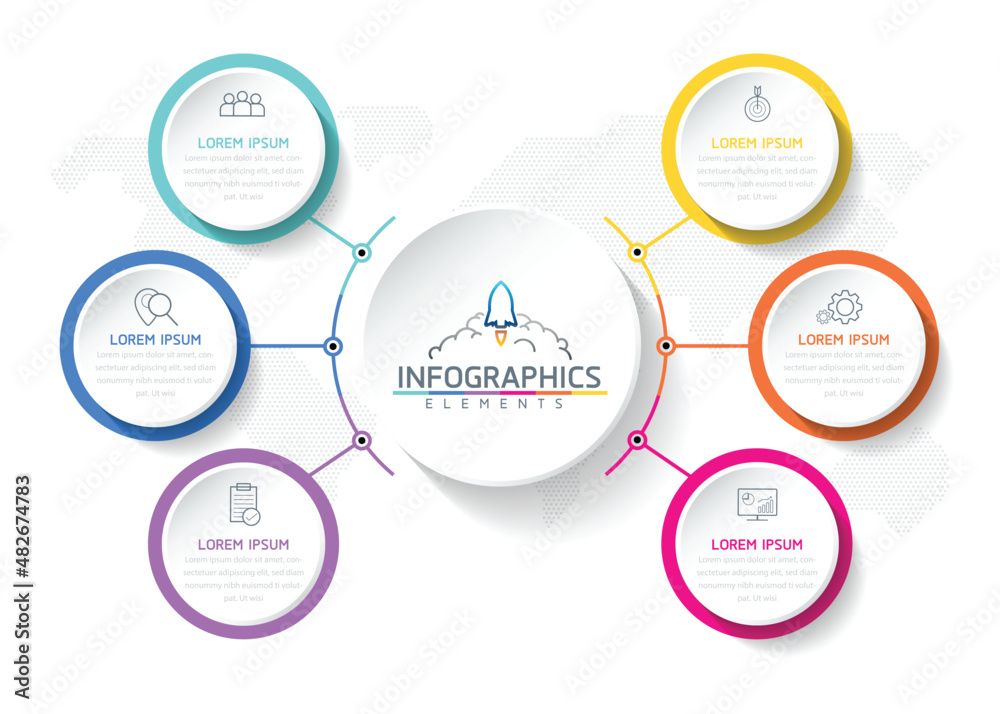 Vector illustration, infographics design, template, marketing ...