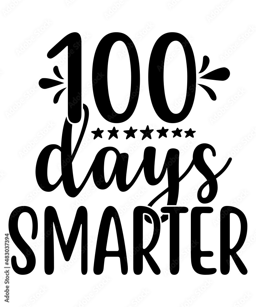 Image vectorielle Stock 100 days of school svg,100 days of school svg ...