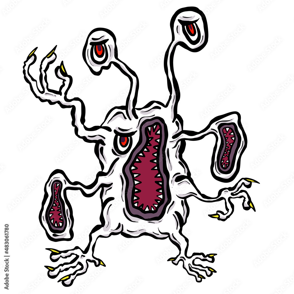 Weird Imaginary Alien Monster Creatures that Look Like Viruses or ...