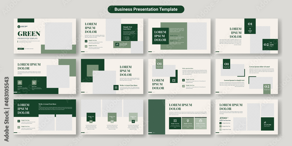 Creative business PowerPoint presentation slides template design. Use for modern keynote ...