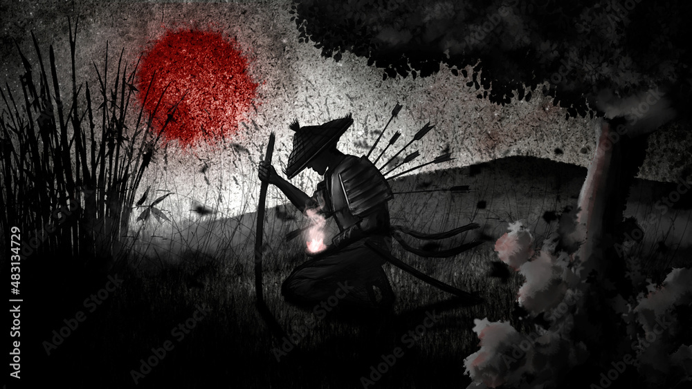 Samurai Landscape Background