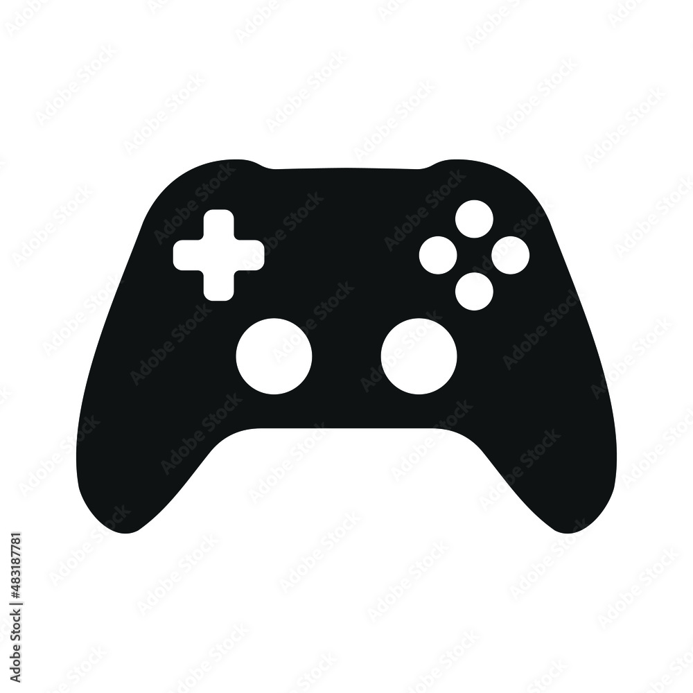 เวกเตอร์ Stock Video game controller wireless gamepad icon vector ...