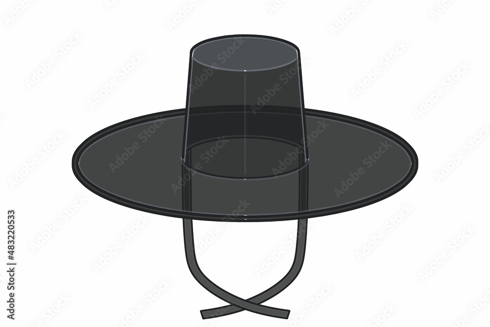 Gat. A gat is the name of Korean traditional hat worn by men along with ...