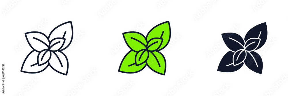 Vector de Stock Oregano icon symbol template for graphic and web design ...