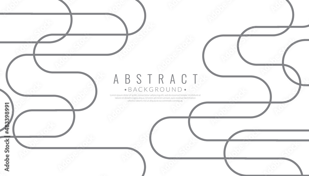 Abstract white color background. Modern curved line pattern, Stripes ...