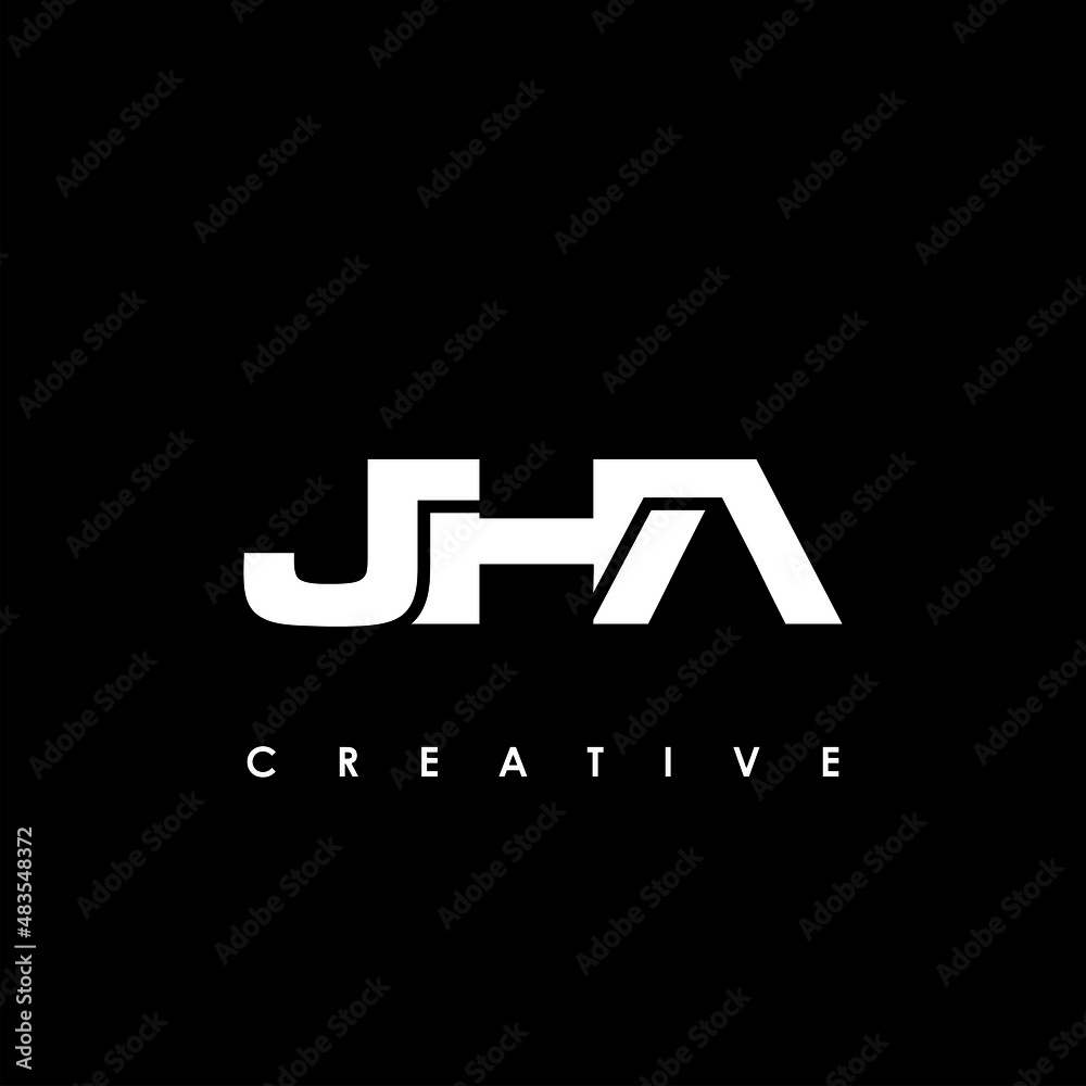JHA Letter Initial Logo Design Template Vector Illustration Stock ...
