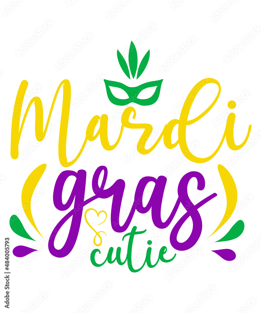Praca wektorowa bez tantiem: Mardi Gras SVG Bundle, PNG Bundle, Fat ...