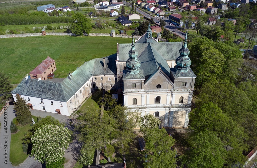 Photo Stock Klasztor w Mstowie – zabytkowy, średniowieczny klasztor w ...