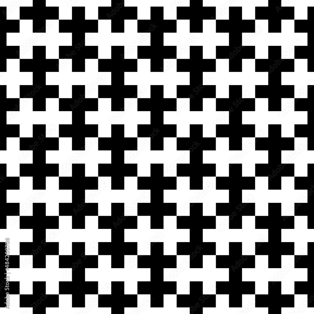 Seamless Sayagata pattern. Repeated interlocking manji background ...