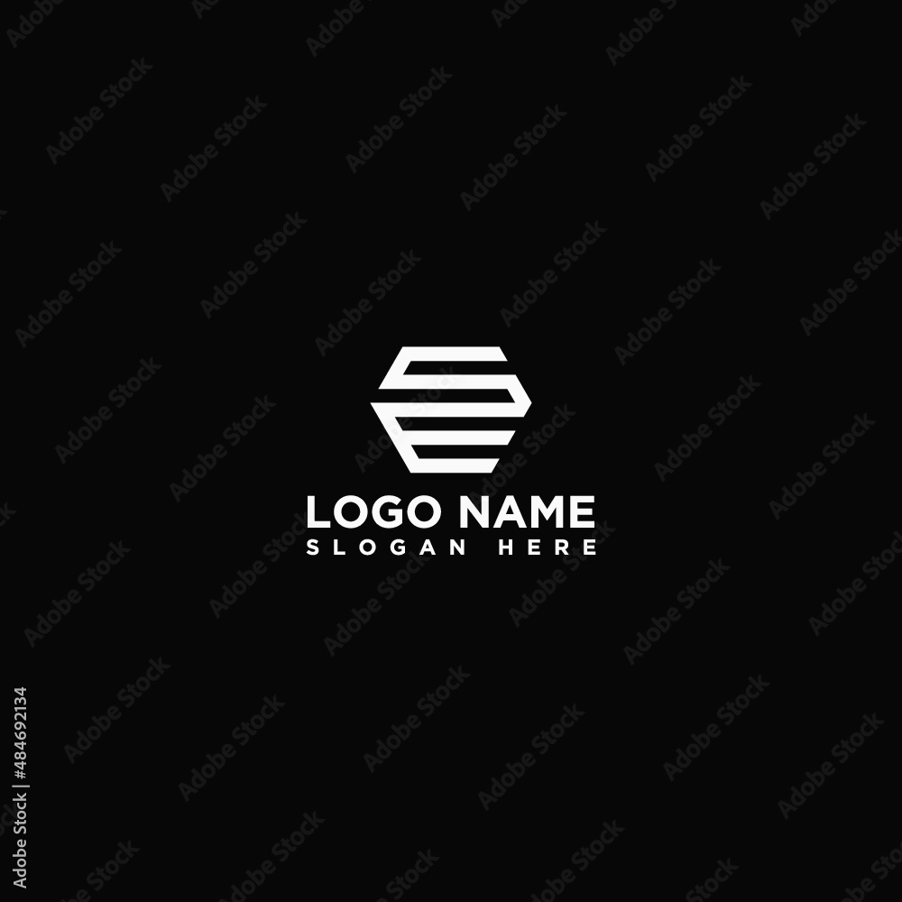 letter s e logo design Stock Vector | Adobe Stock