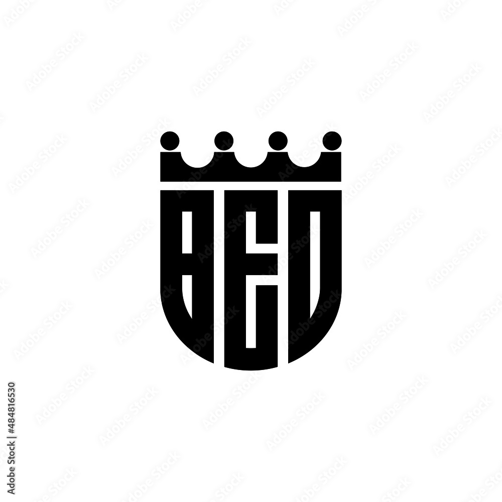 BEO letter logo design with white background in illustrator, vector ...