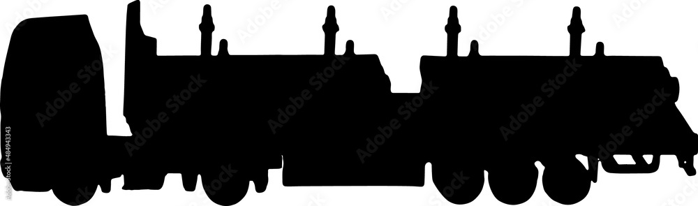 logging truck EPS, logging truck Silhouette, logging truck Vector ...