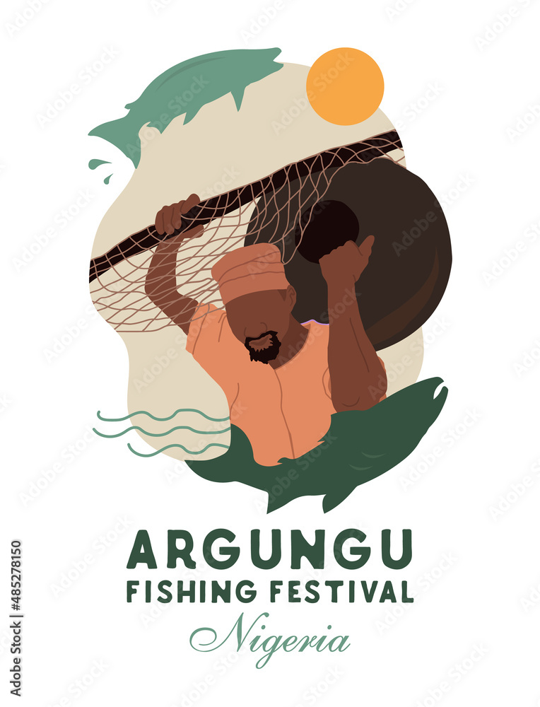 VECTORS. Argungu Fishing Festival in Nigeria, Africa's Biggest Fishing ...