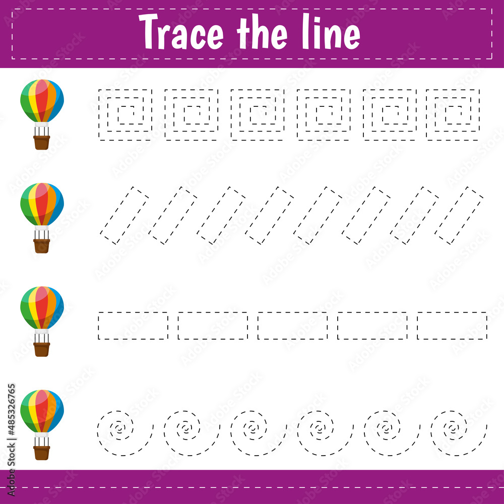 Handwriting practice sheet. Educational children educational game ...