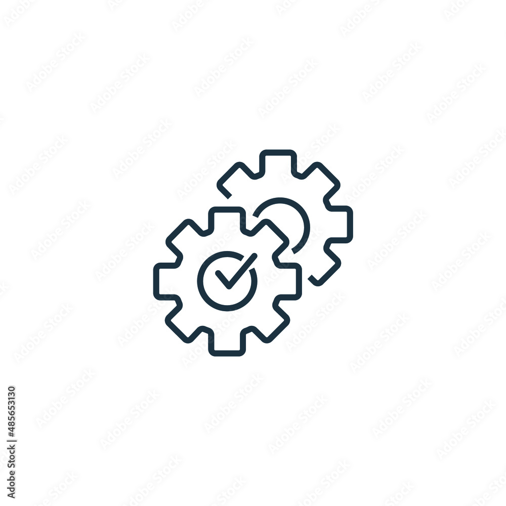 execution icons symbol vector elements for infographic web Stock Vector | Adobe Stock