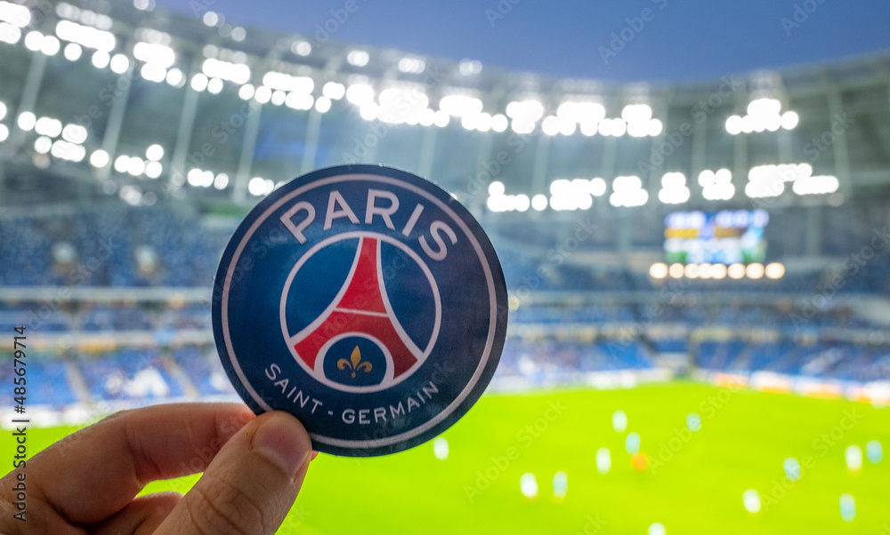 Foto de Stock August 30, 2021, Paris, France. The emblem of the ...