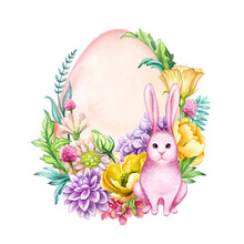 Easter Lilly Bunny Rabbit Wreath Free Stock Photo - Public Domain Pictures