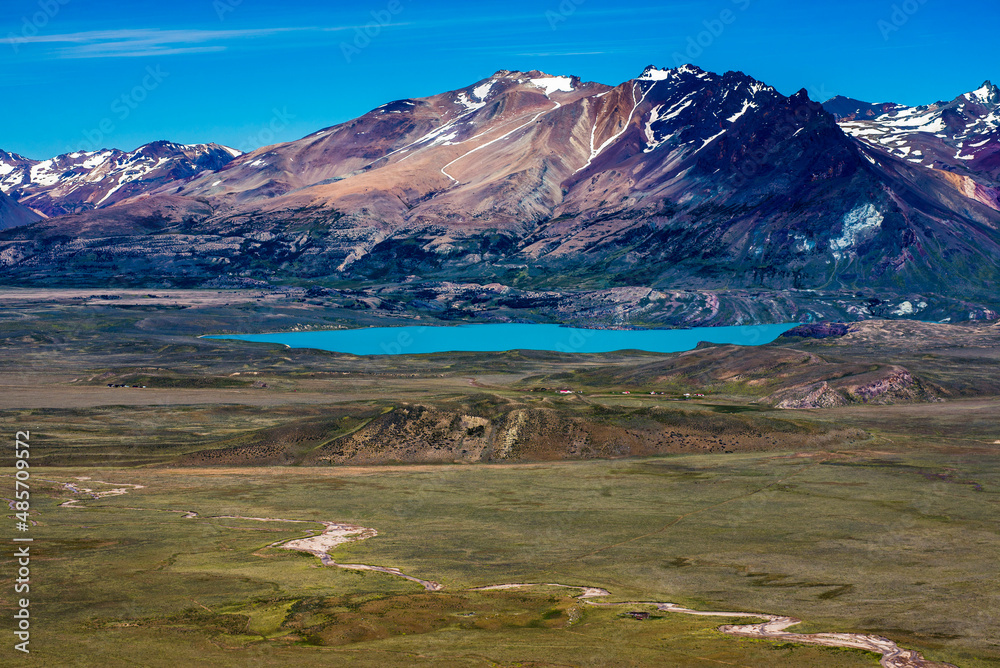 Lago Belgrano (Belgrano Lake) at the foot of the Andes, Perito Moreno ...