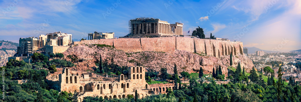 Acropolis of Athens (high resolution panorama) Stock Photo | Adobe Stock