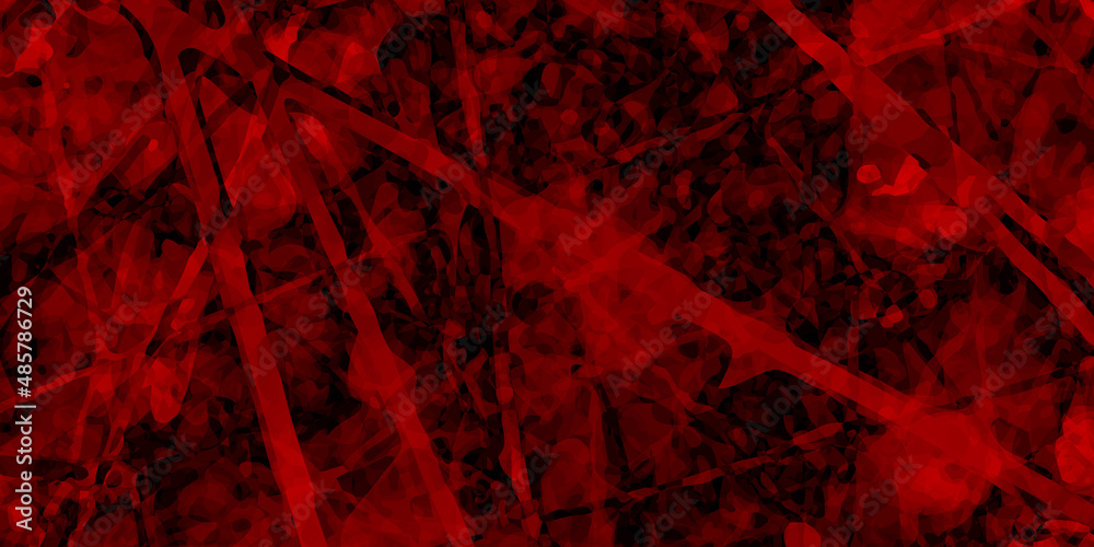 black and red hand painted brush grunge background texture. abstract red grunge texture ...