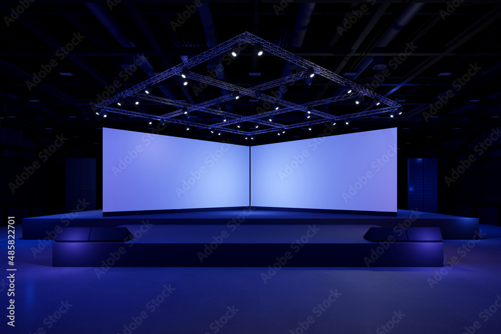 Empty stage Design for mockup and Corporate identity,Display.Platform ...