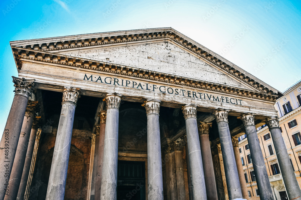 Fotografia do Stock The Pantheon in Rome, Italy. Pantheon is ancient ...