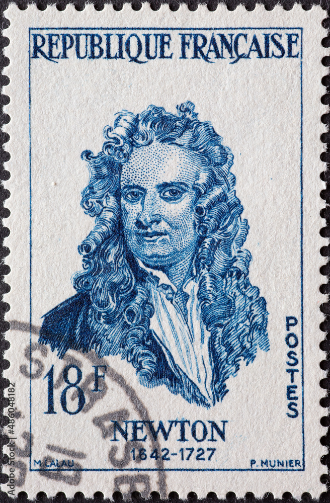 France - circa 1957: a postage stamp from France , showing the portrait ...